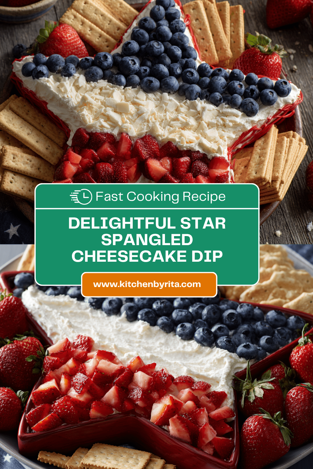 Star Spangled Cheesecake Dip: Festive No-Bake Recipe