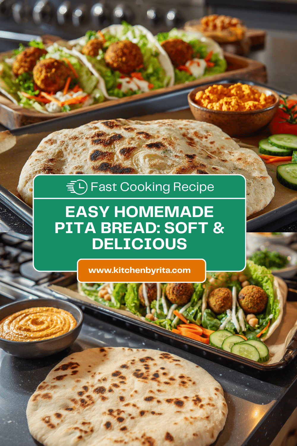 How to make Pita Bread at Home - Bake Joyful Homemade Pita