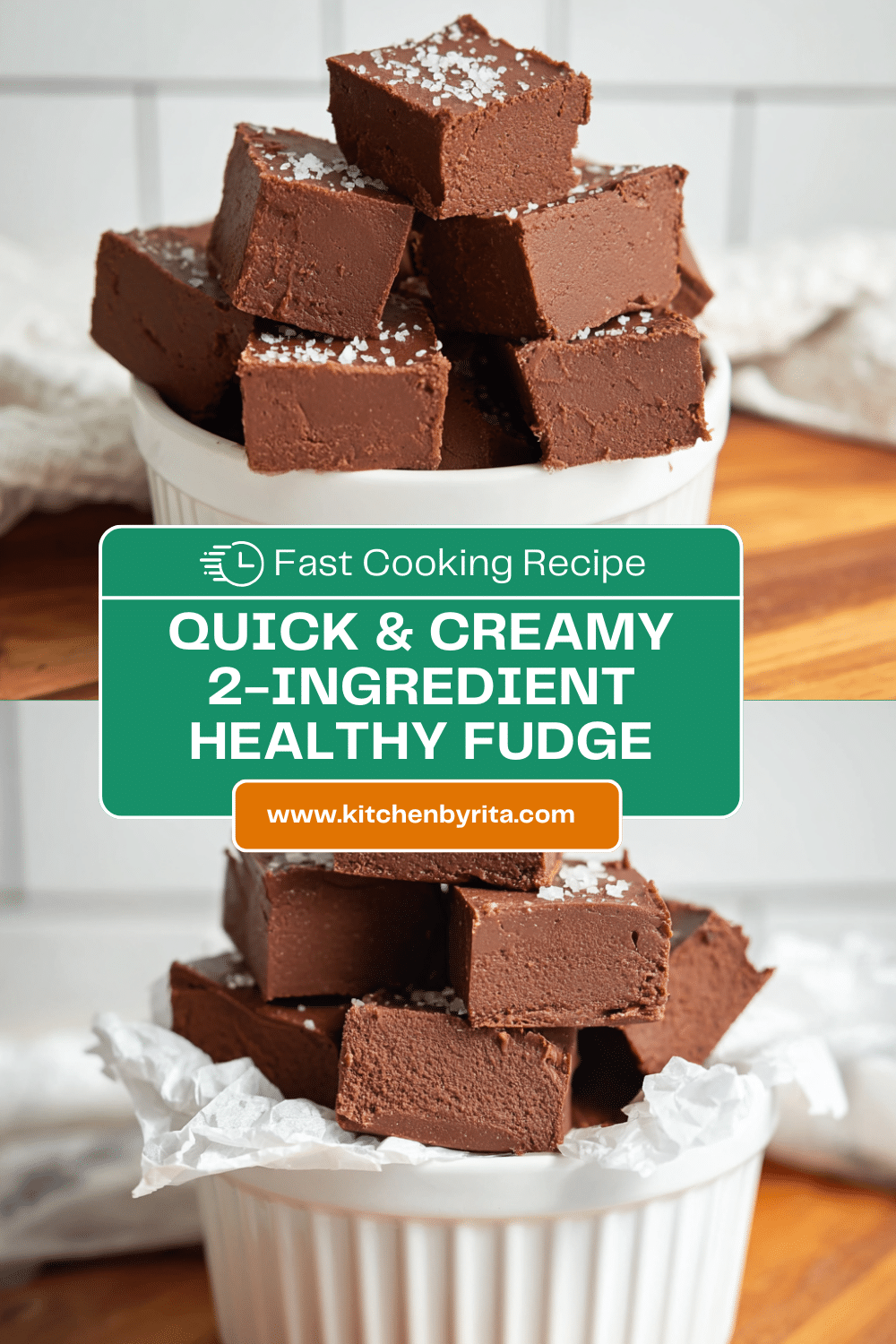 Healthy Fudge Recipe: Decadent 2-Ingredient Chocolate Treat