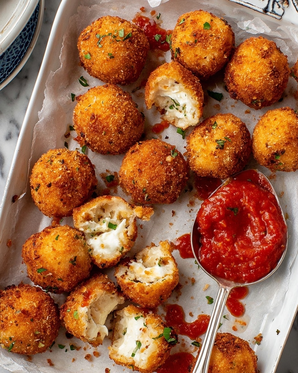 Fried Ricotta with Spicy Marinara: Crispy & Flavorsome Appetizer